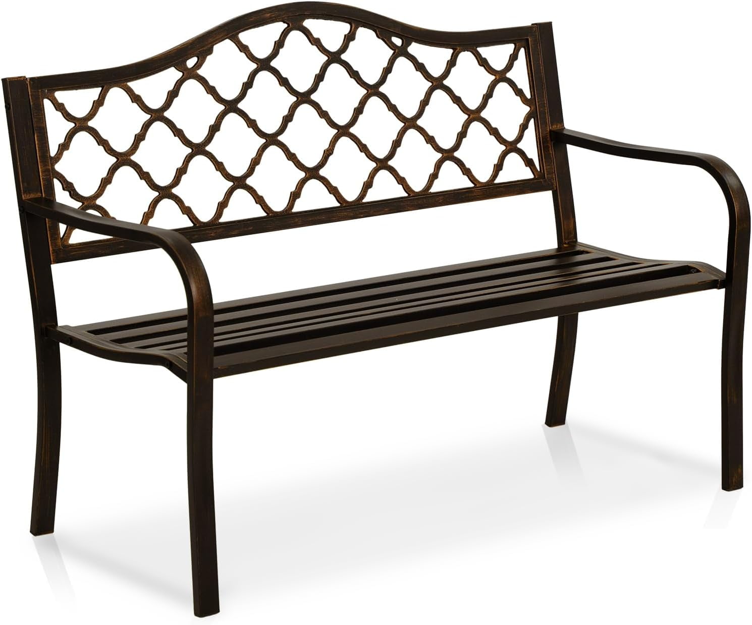 Outdoor Metal , Outdoor Garden with Decorative Backrest, Ideal Outdoor ...