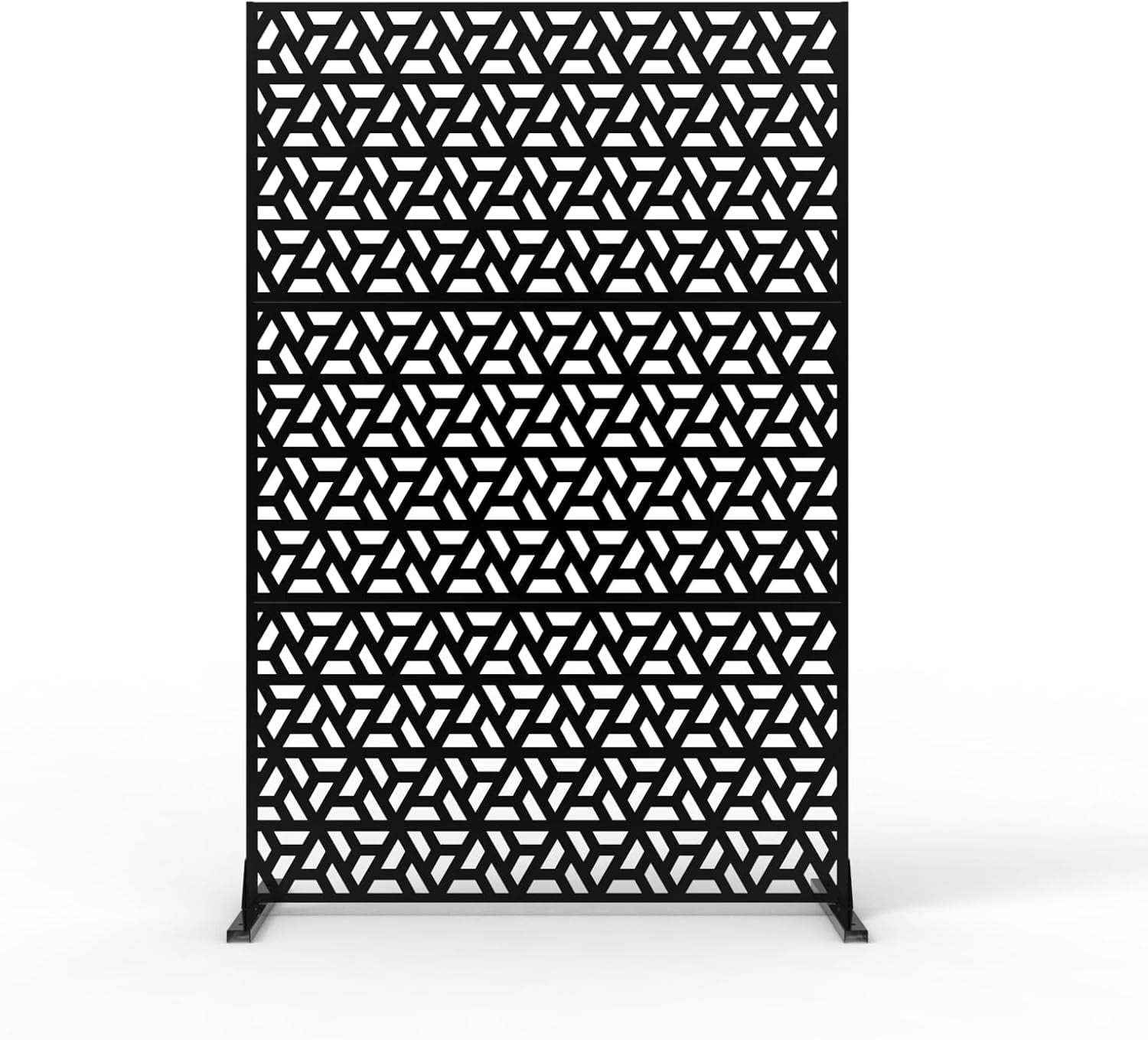 Outdoor Metal Privacy Screens, 72" H x 47" W Freestanding Metal Privacy ...