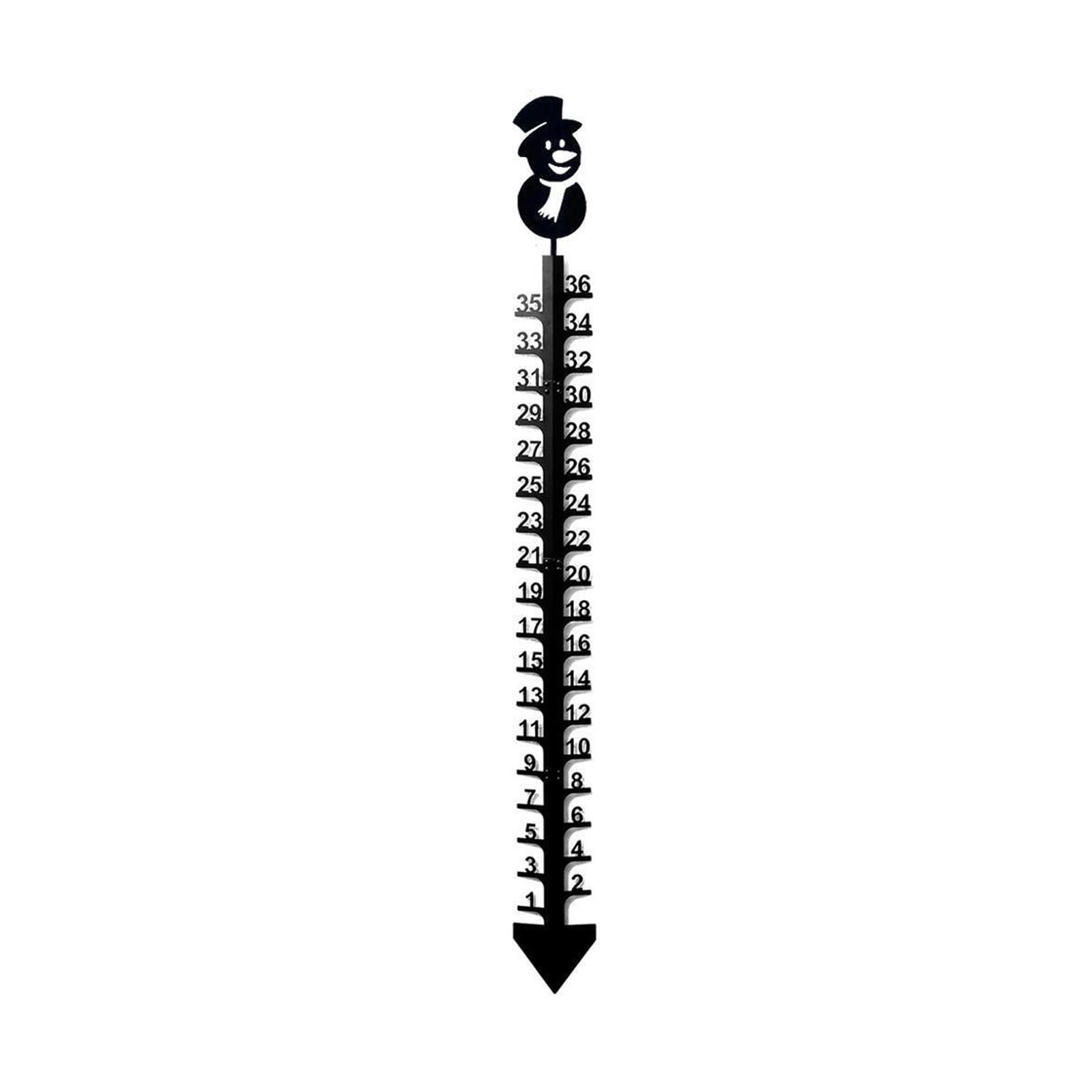 Outdoor Metal Snow Gauge with Snowman Design for Accurate Snowfall ...
