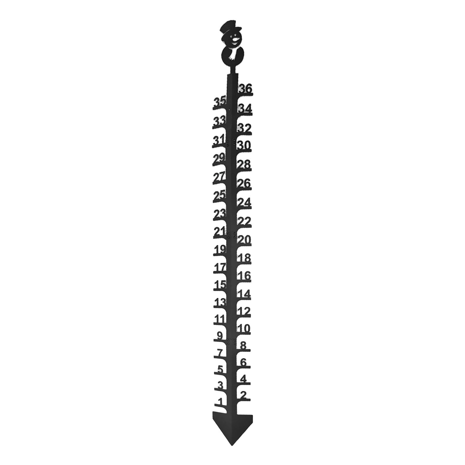 Outdoor Metal Snow Gauge with Snowman Design for Accurate Snowfall ...