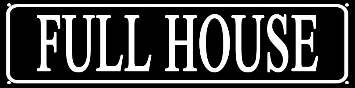 Outdoor Metal Tin Sign 16X4 Inches Full House Sign Exterior Home Cave ...