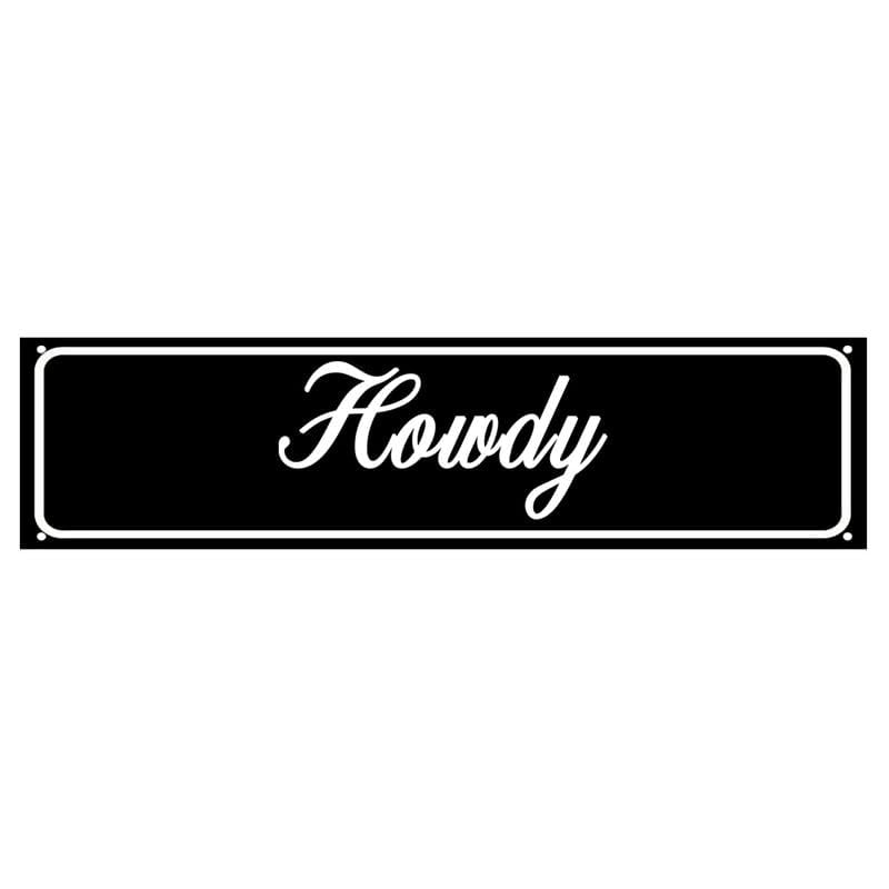 Outdoor Metal Tin Signes Howdy Sign Exterior Home Cave Garage Bar Wall ...