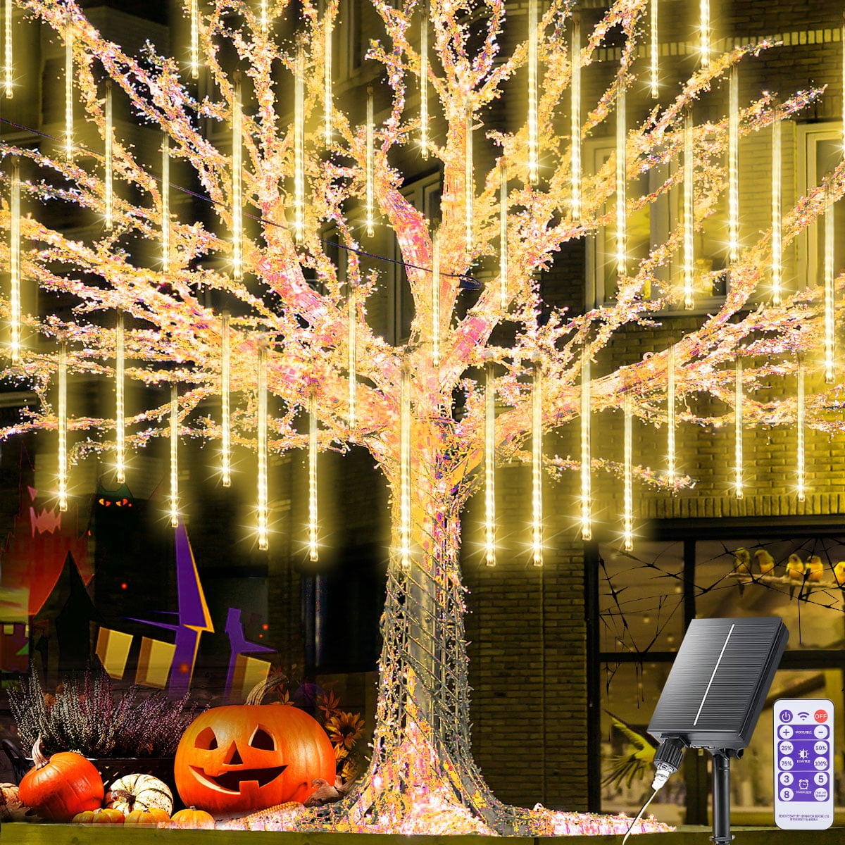 LED Outdoor Meteor Shower Lights, 360 LEDs, Xmas Tree/Wedding Party ...