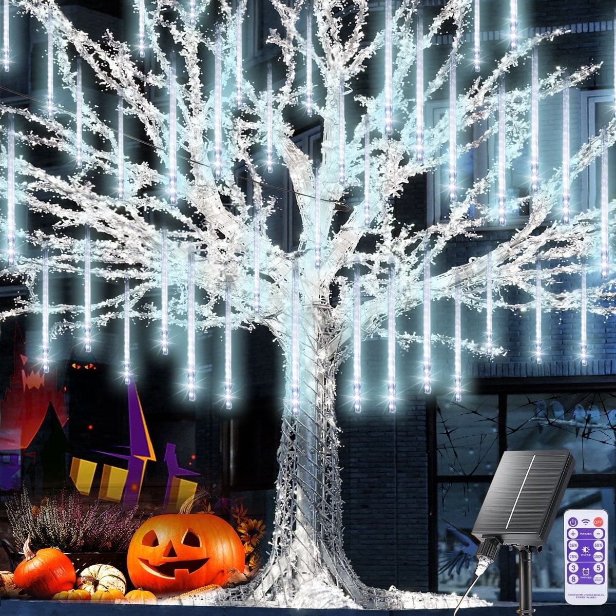 Walmart Outdoor LED Christmas Decor, Meteor Shower Lights, 360 LEDs ...