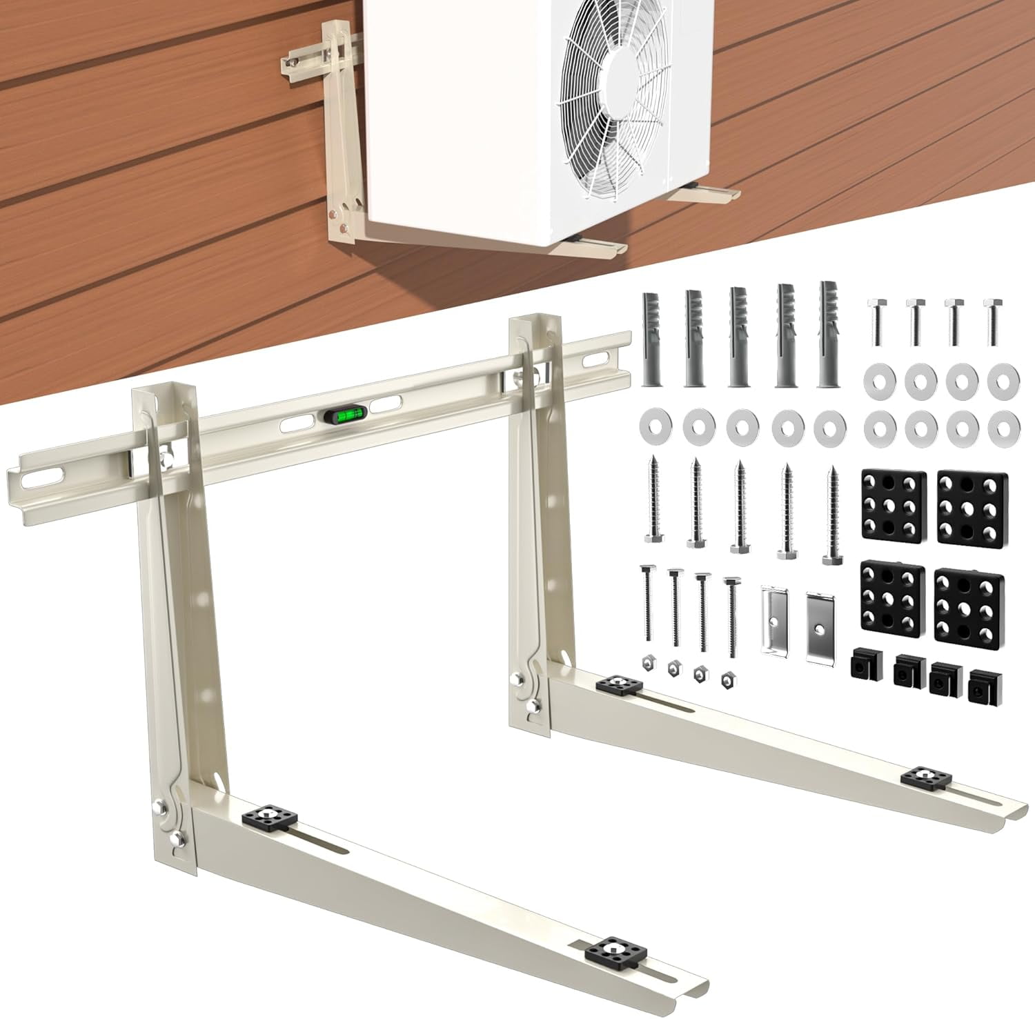 Outdoor Mini Split Wall Mounting Bracket, Heavy-Duty Wall Bracket for ...