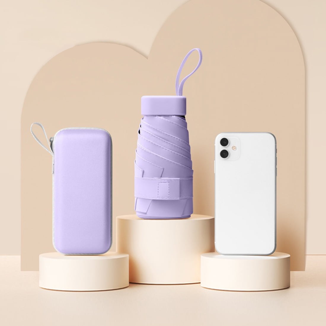 6 Ribs Mini Sun Umbrella UV Protection Capsule Umbrella with Box Sunny ...