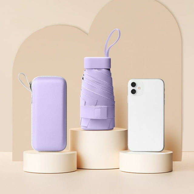 6 Ribs Mini Sun Umbrella UV Protection Capsule Umbrella with Box Sunny ...