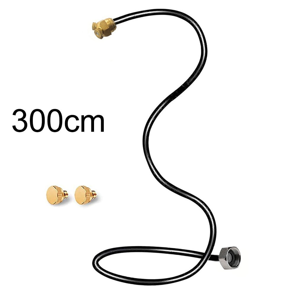Outdoor Misting Cooling System with 3 Spray Nozzles - Adjustable Patio ...