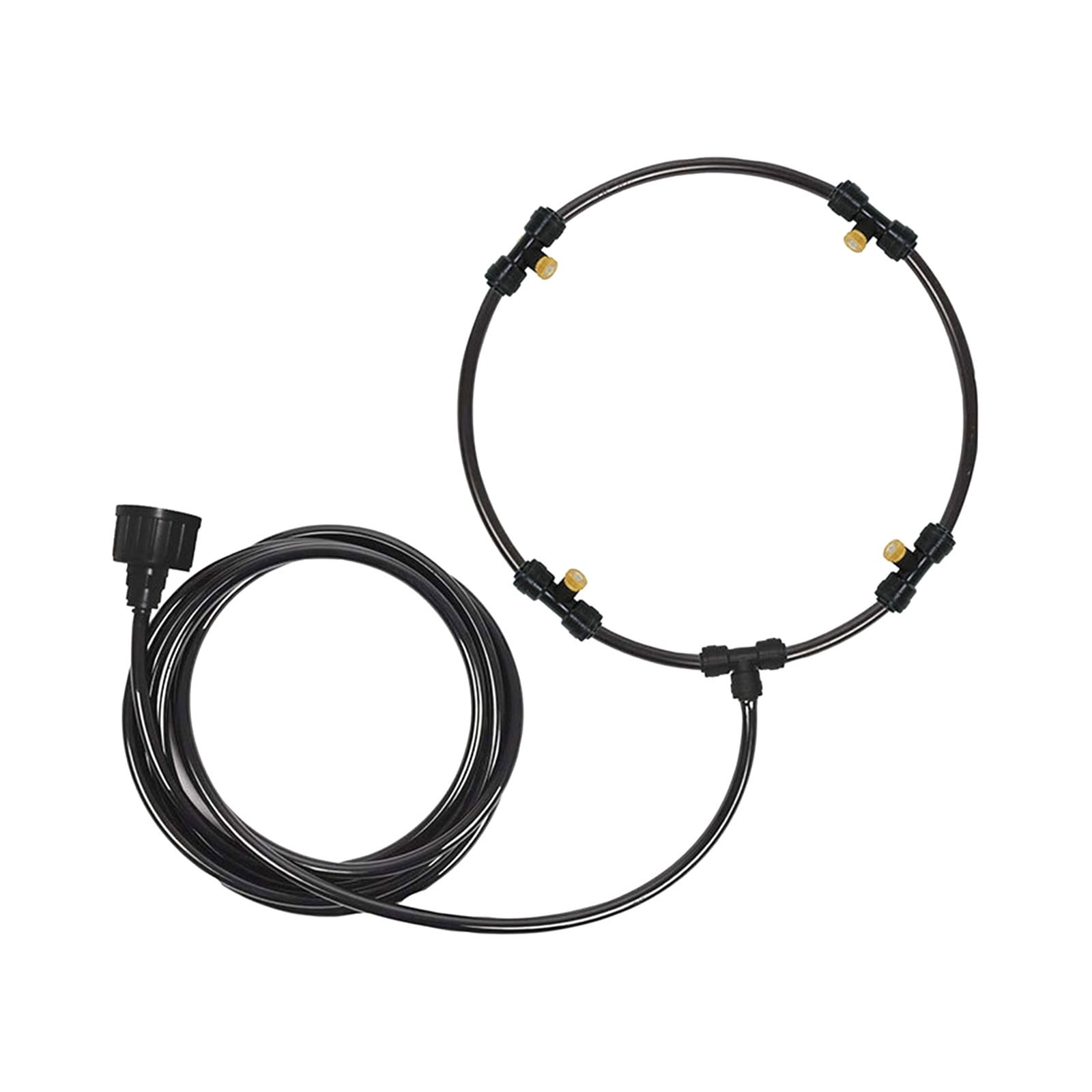 Outdoor Misting Fan Cooler Kit with 4 Brass Nozzles and 10 Meter Hose ...