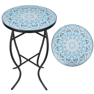 Haibin 2 Pack Outdoor Side Table, 15 inch high Small Patio Outdoor ...