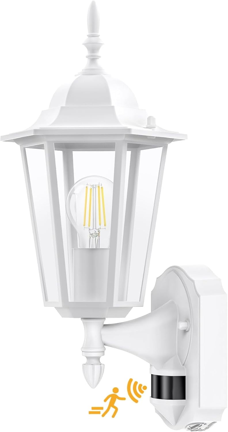 Outdoor Motion Sensor Lights, Upgraded Dusk To Dawn White Light ...
