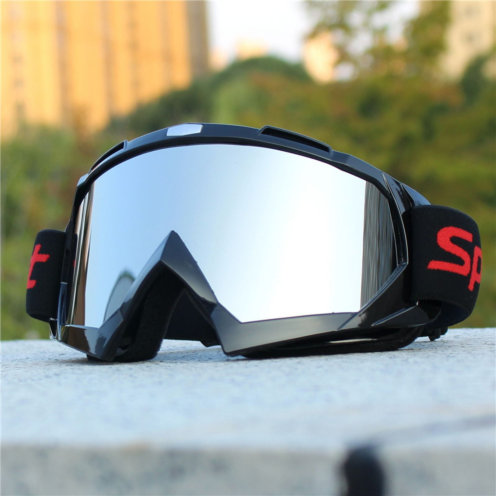 Outdoor Motorcycle Goggles Cycling MX Off-Road Ski Sport ATV Dirt Bike ...