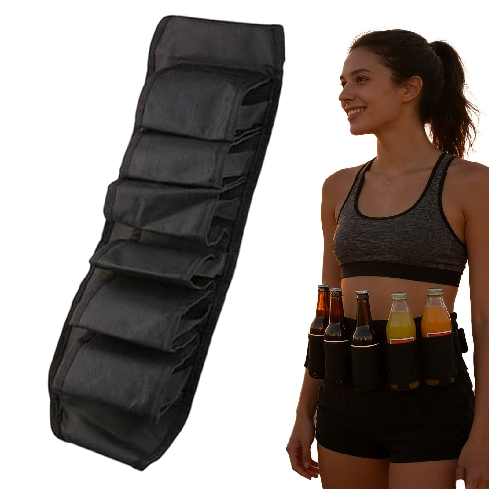 Outdoor Mountaineering Beverage Can Waist Belt Beverage Backpack ...