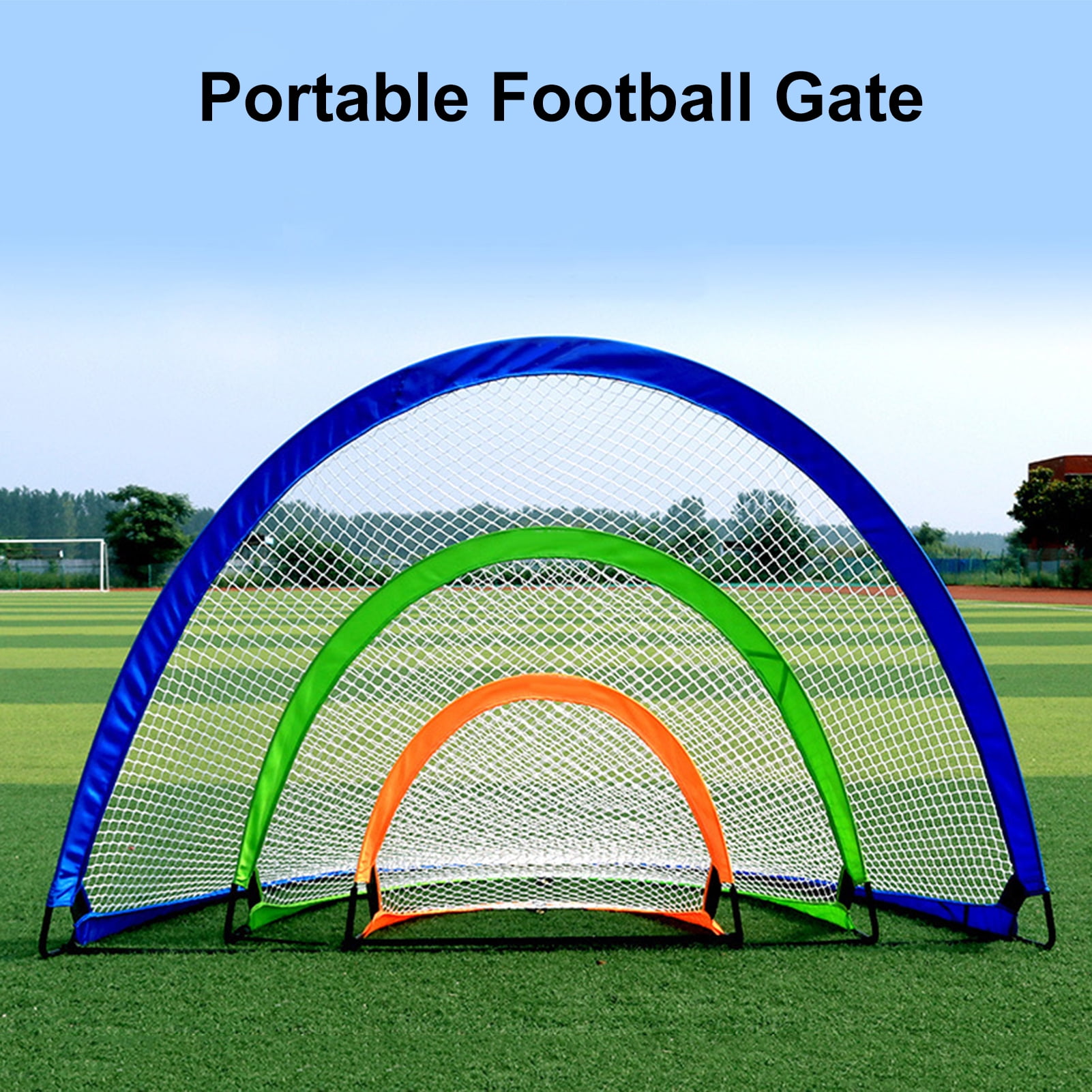 Outdoor Movable Soccer Goal Net Enhance Accuracy & Skills Improve Wear ...