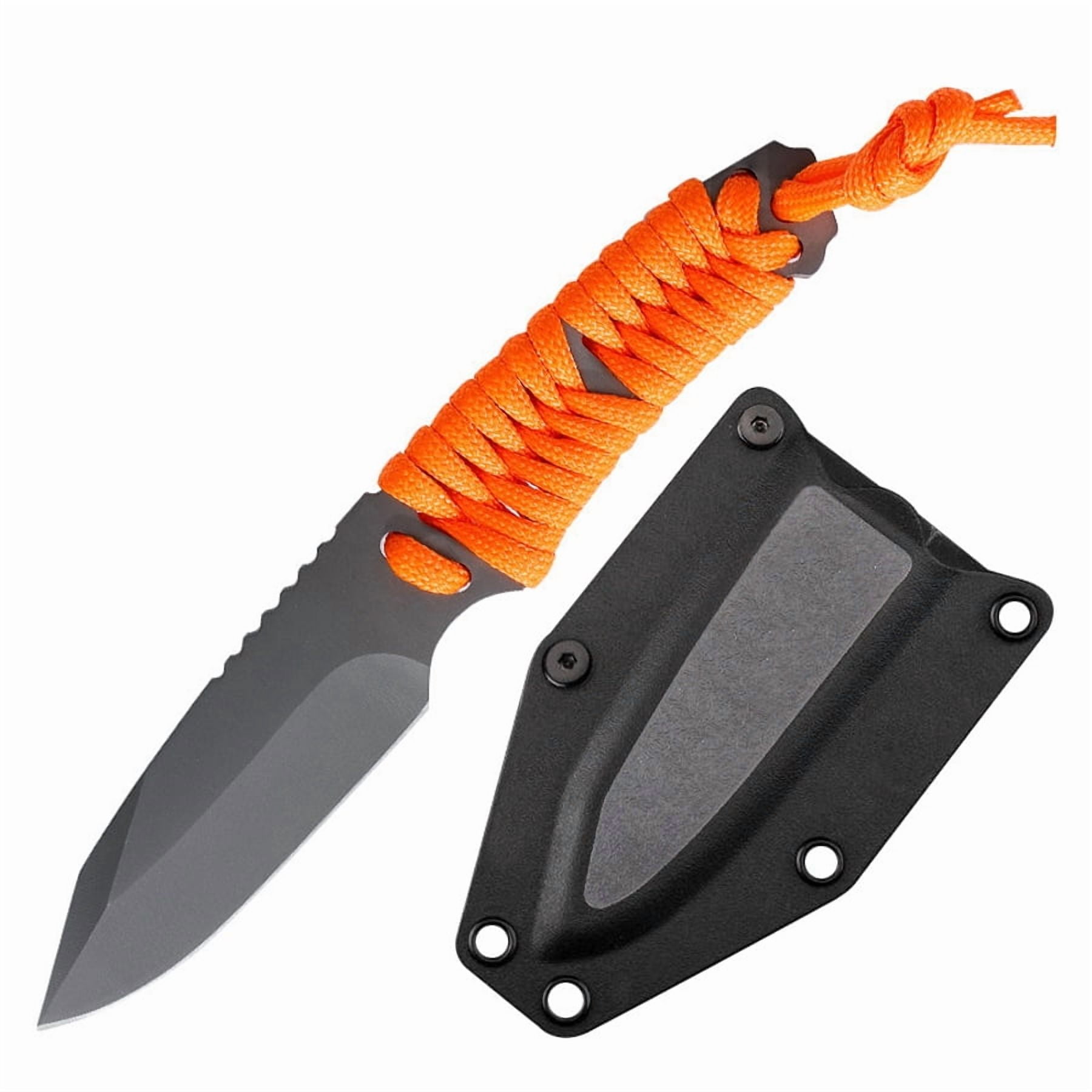 Outdoor Multi-functional Straight Knife, Integral Full Tang, Kydex Sheath, Camping Survival ...