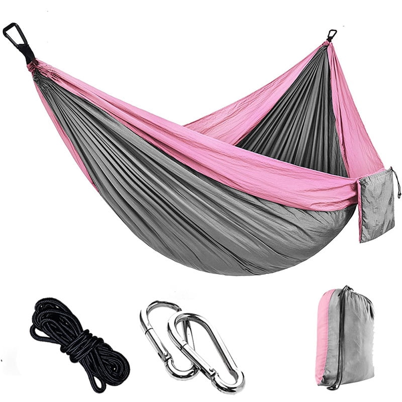 Outdoor Nylon Parachute Cloth Hammock Single Double Camping Cycling ...