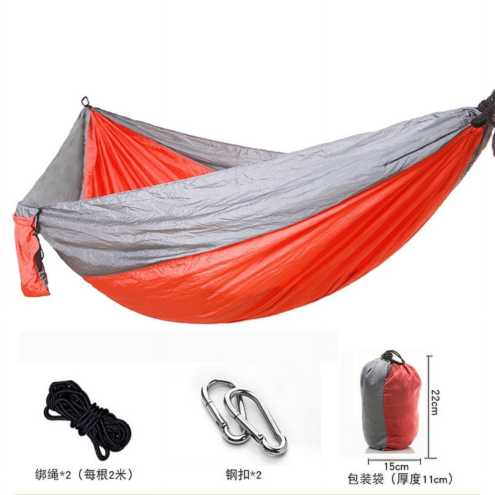 Outdoor Nylon Parachute Cloth Hammock Single Double Camping Cycling ...