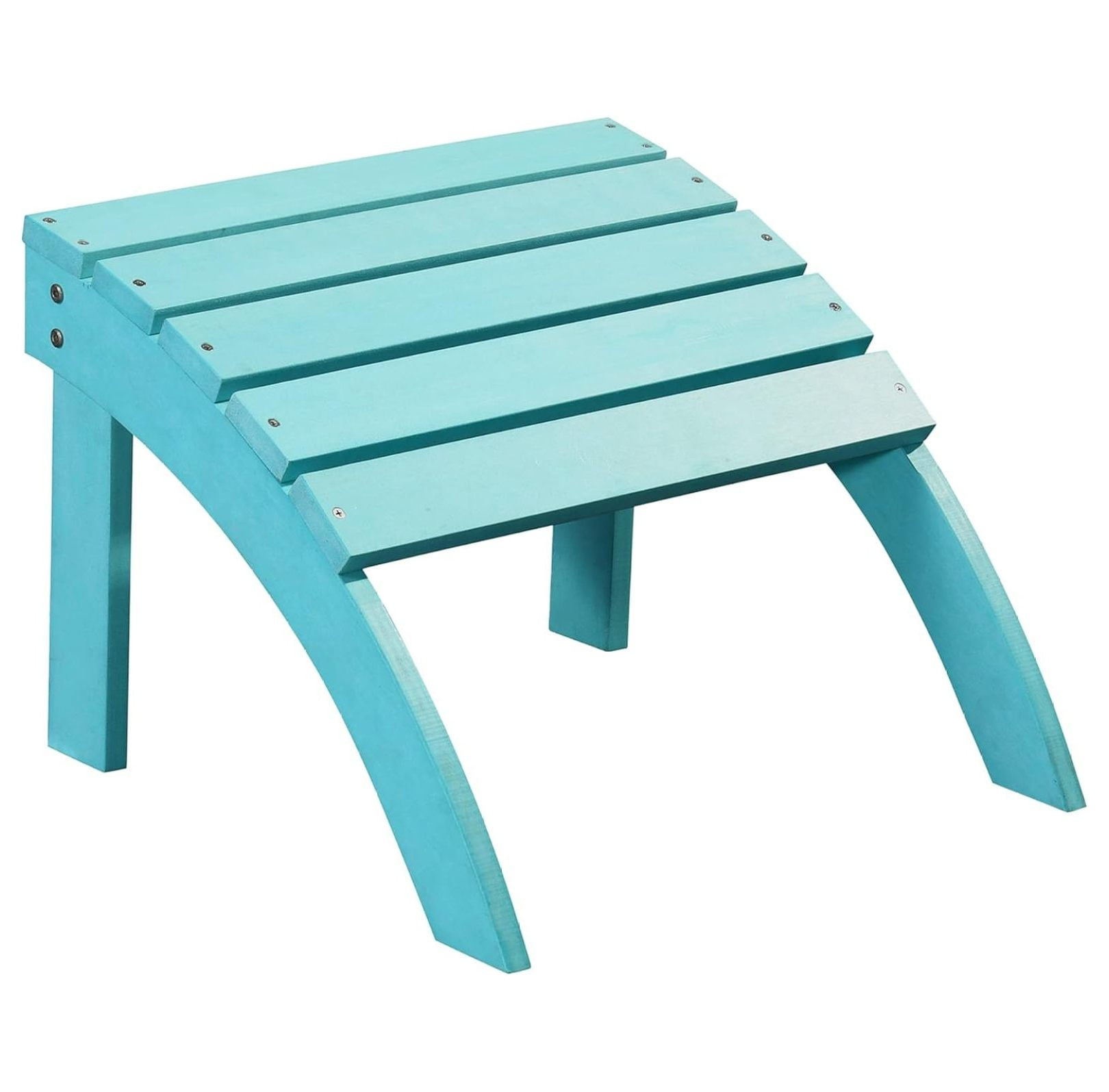 Outdoor Ottoman, Wood Look Patio Foot Stool - All-Weather Adirondack ...