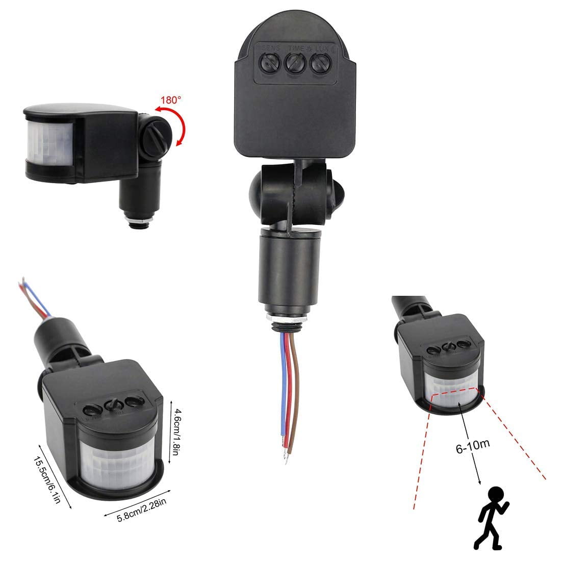 Outdoor PIR DC 12V Automatic Infrared PIR Motion Sensor Switch for LED ...