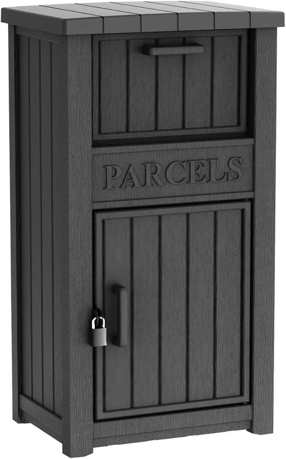 Outdoor Package Delivery Box with Lockable Secure Storage, Anti-Theft ...