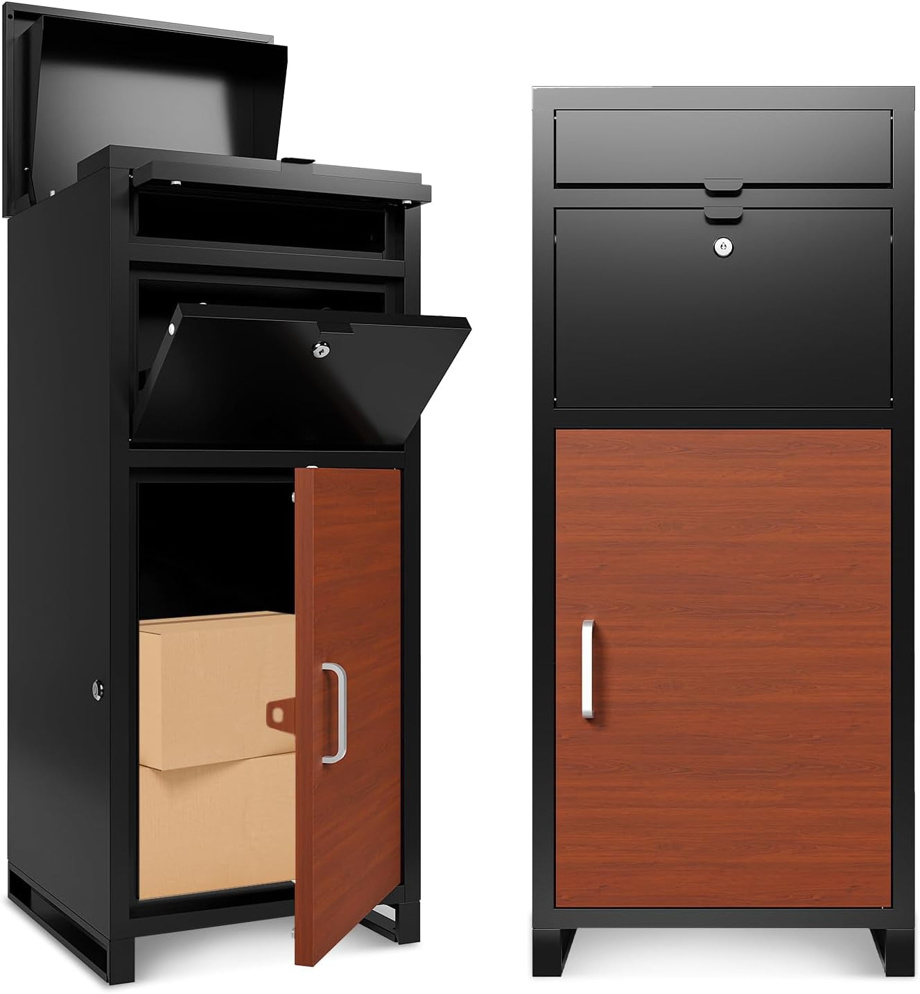 Outdoor Package Delivery Boxes, Courier Locker with Mechanical Lock ...