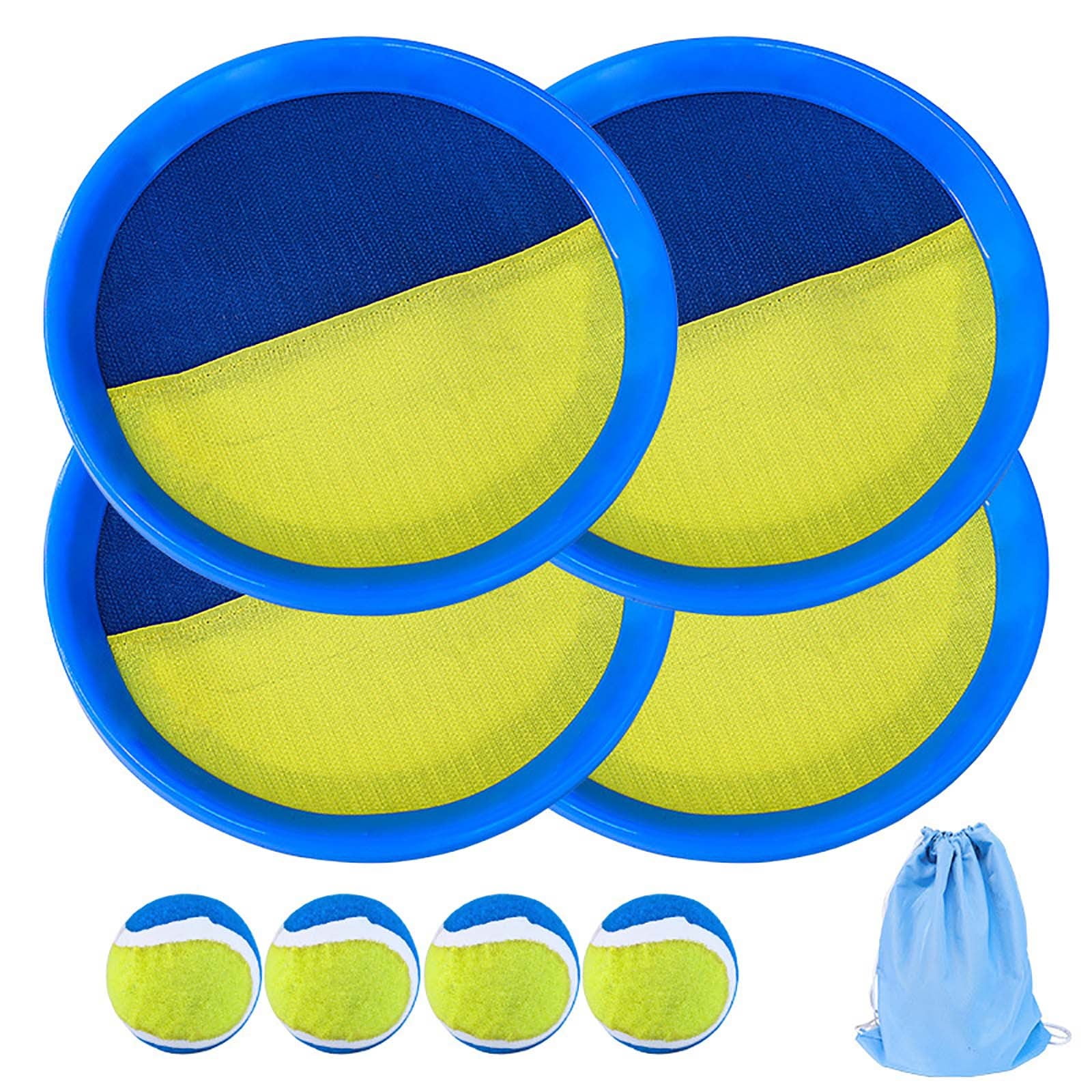 Outdoor Paddle Ball Game Set – Catch Discs & Balls for Family Fun ...