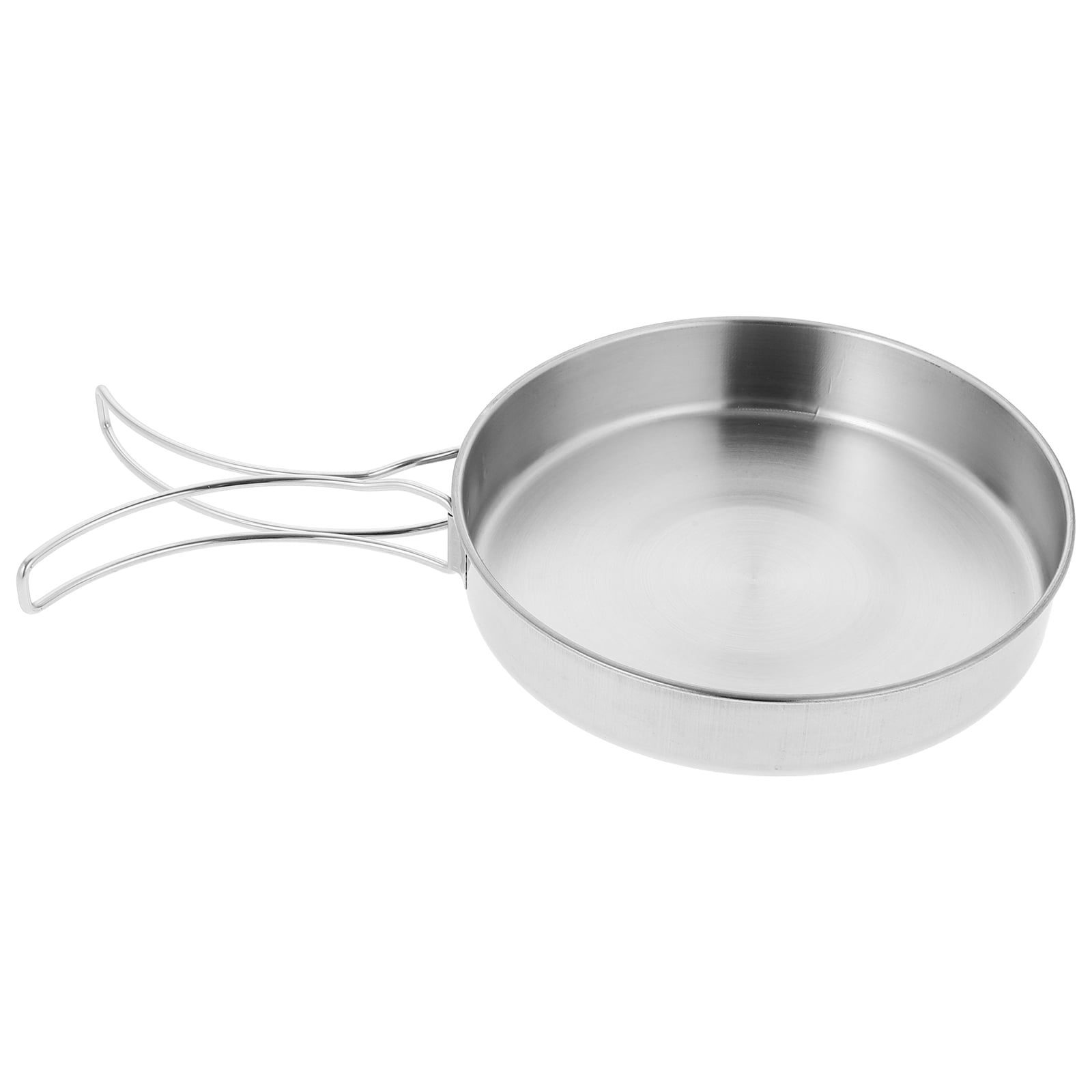 Outdoor Pan Non-stick Camping Cooking Pot Pans Utensils Stainless Steel ...