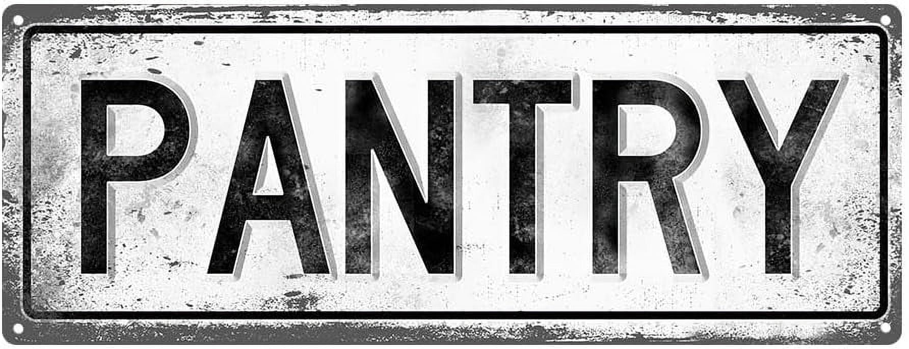 Outdoor Pantry 6"x16" Metal Sign, , Kitchen, Dining, Guaranteed Not to ...
