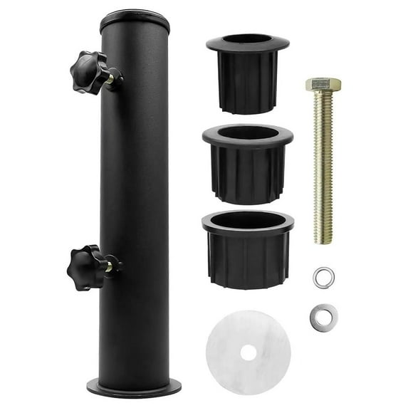 Outdoor Parasol Base Bracket Tube Screw Rod Accessories With 3 Pipe ...