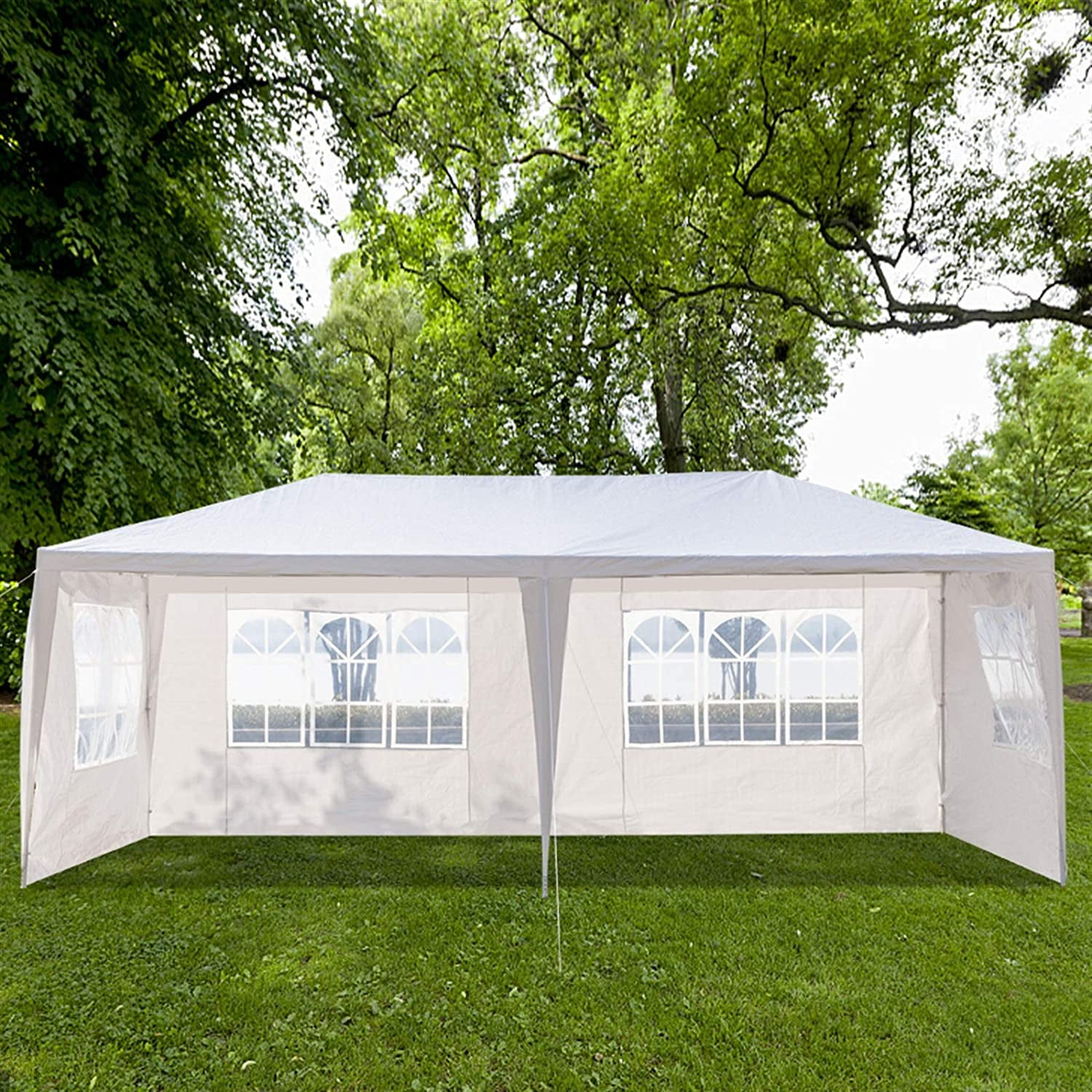 Outdoor Party Tent, Patio Canopy Tent Gazebo with Removable Sidewalls ...
