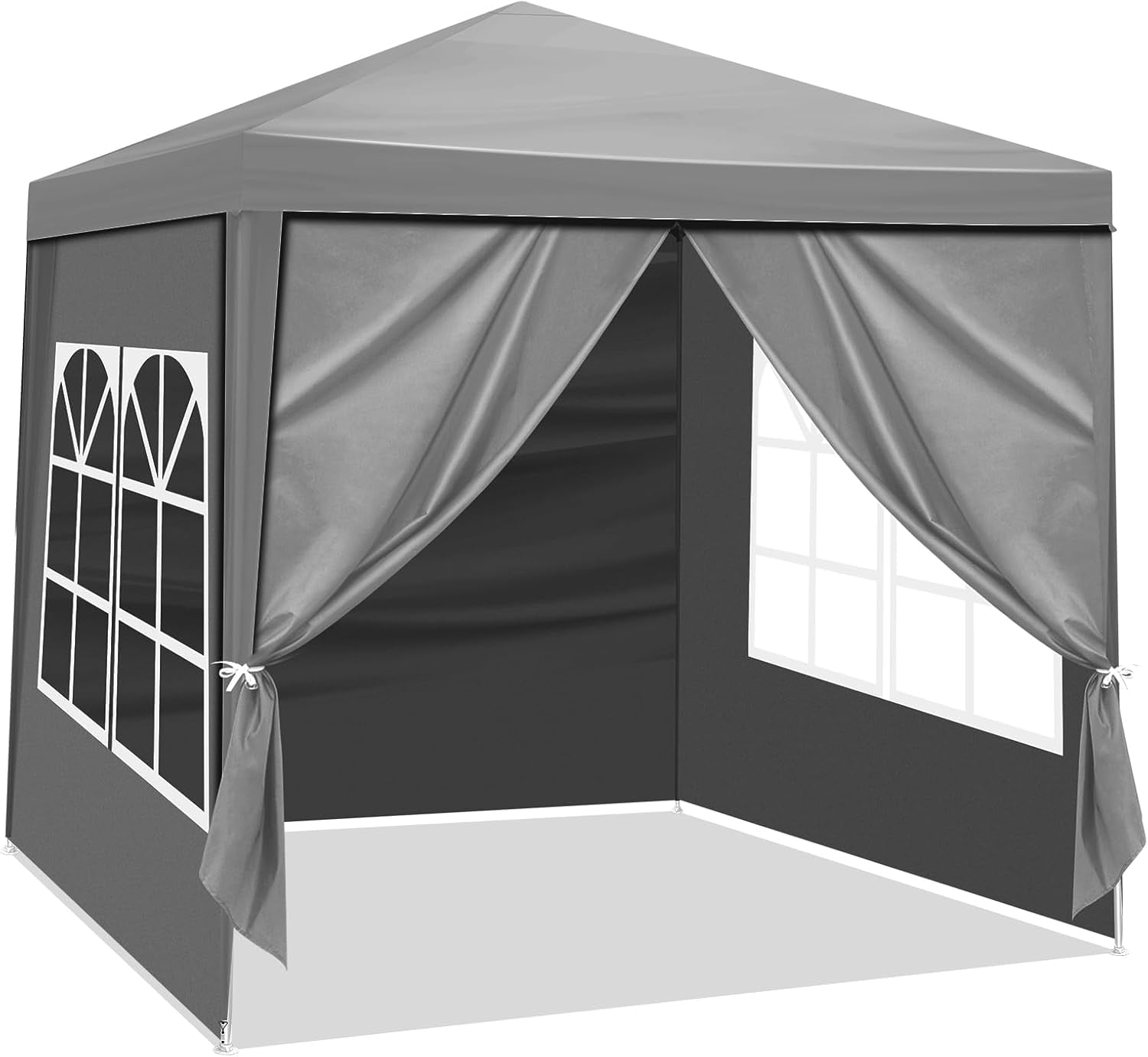 Outdoor Party Tent, Patio Canopy Tent Gazebo with Removable Sidewalls ...