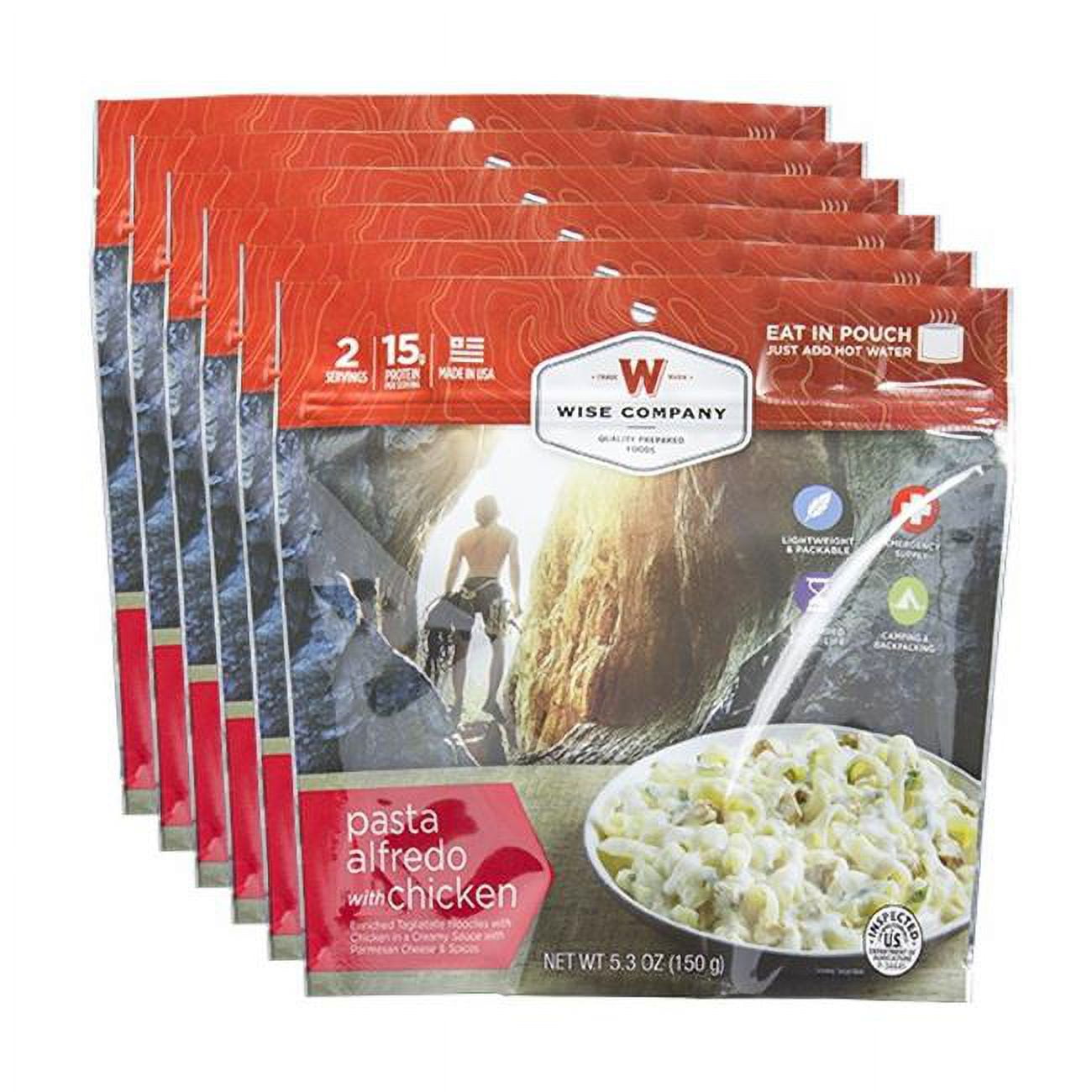 Outdoor Pasta Alfredo with Chicken 2 Serving Pouch - Walmart.com
