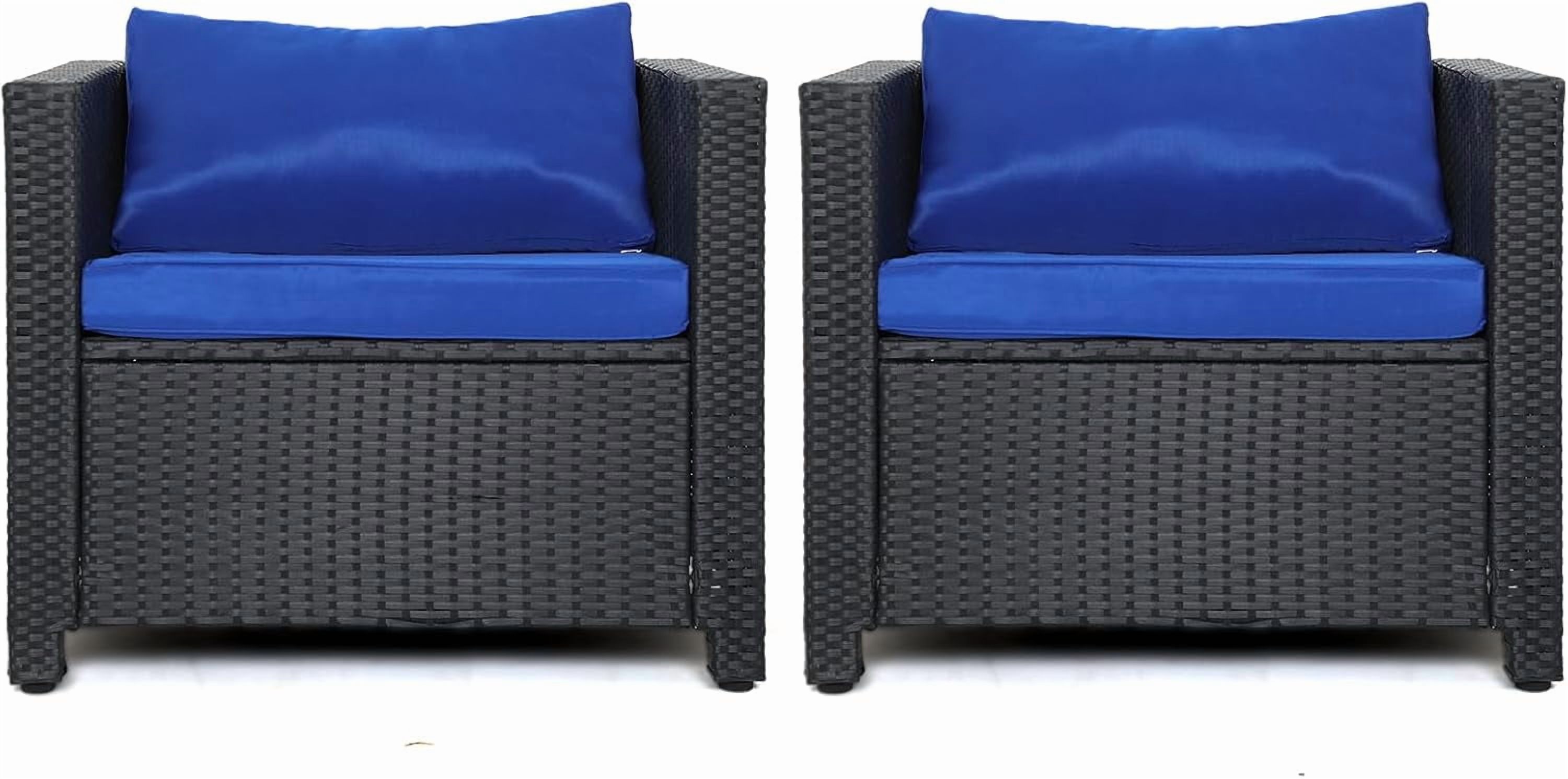 Outdoor Patio Chair Set of 2,Wicker Patio Chairs Set,Outdoor Rattan ...