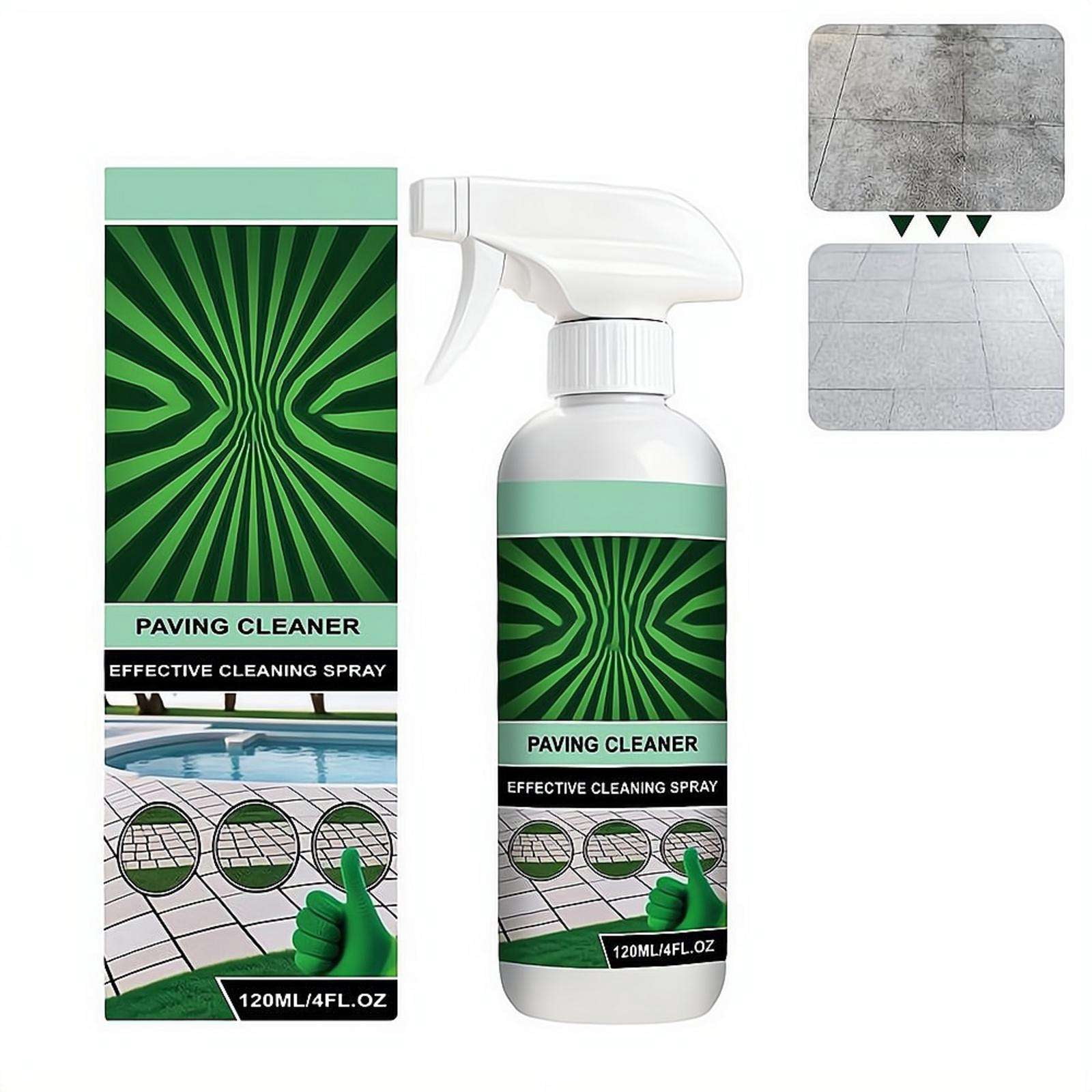 Outdoor Patio Concrete Cleaner Spray 120ml, Ready-to-Use Driveway ...