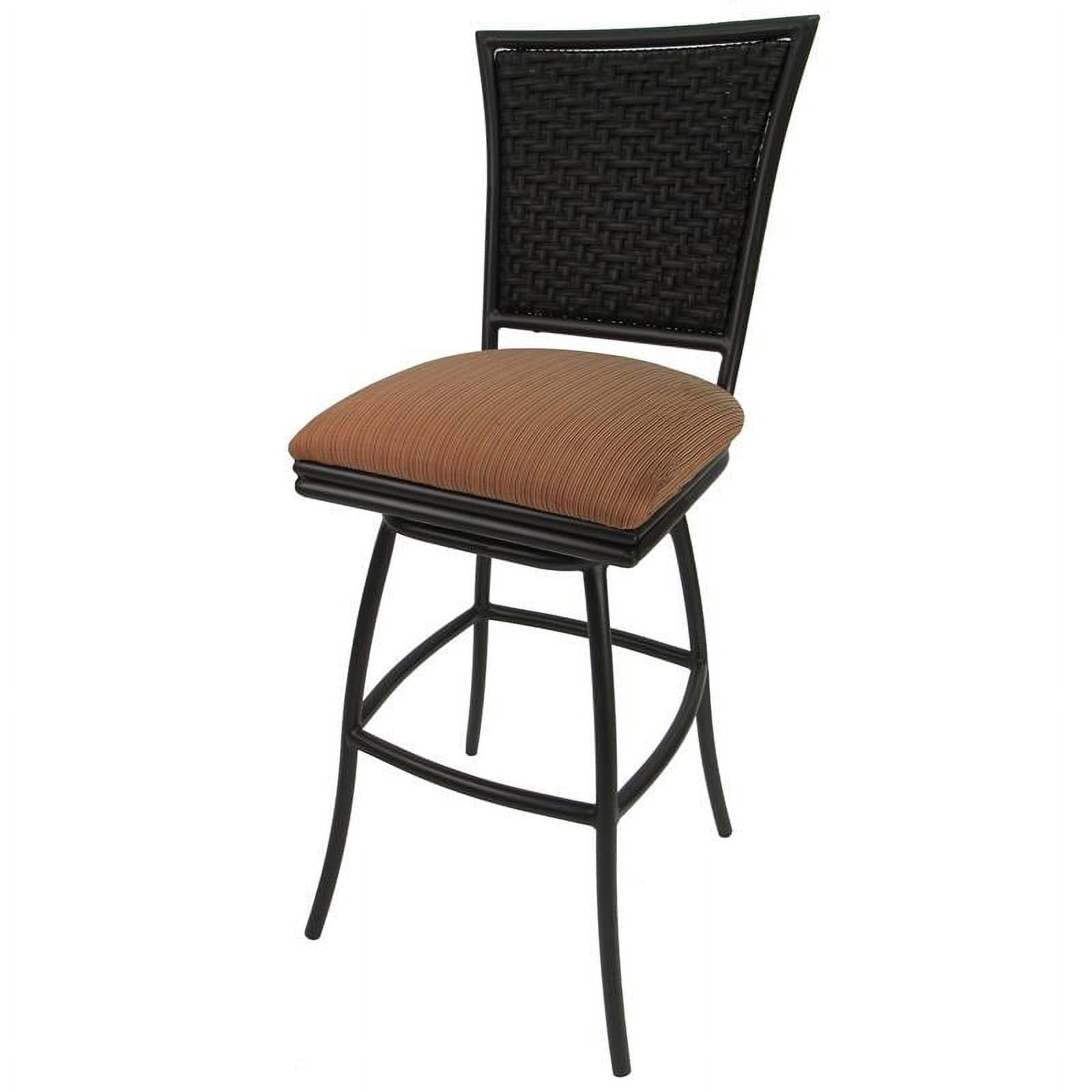 Outdoor Patio Extra Tall Spectator Swivel Armless Bar Stool 35" - Erin ...