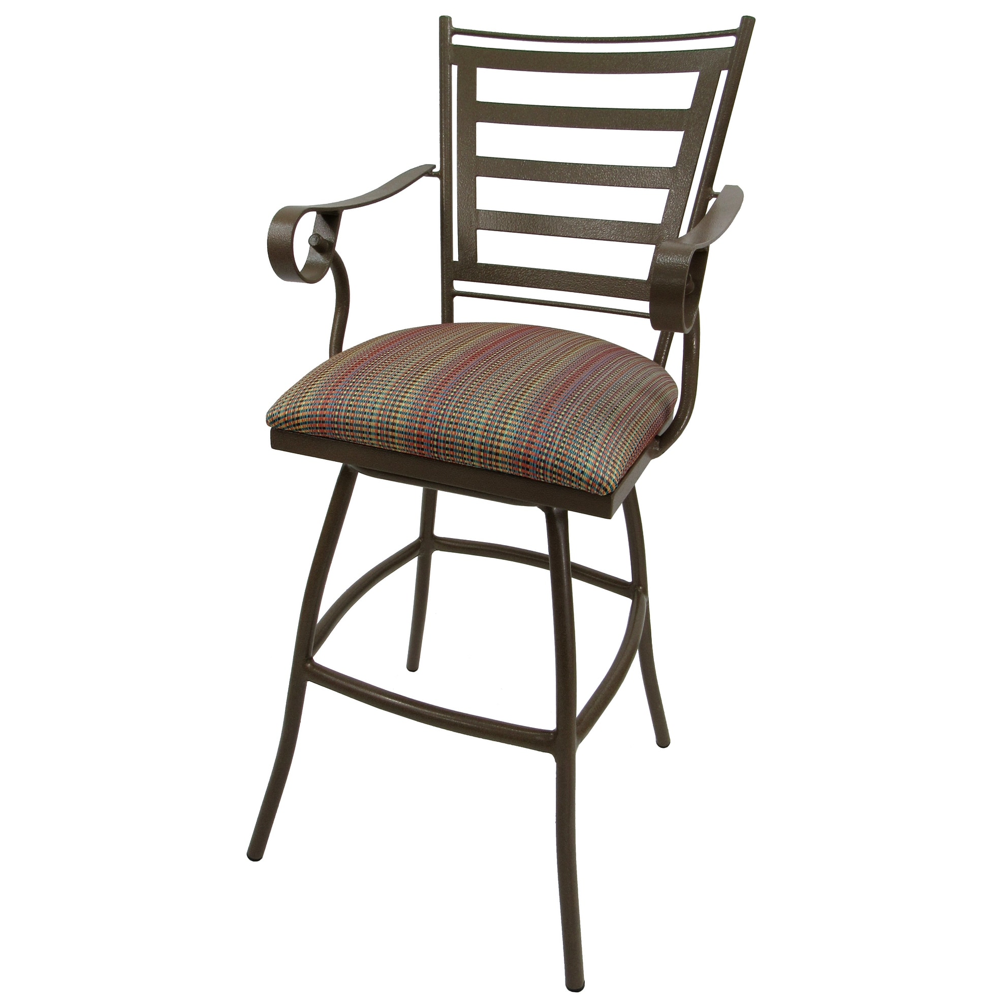 Outdoor Patio Extra Tall Spectator Swivel Bar Stool 35" - Jenna ...