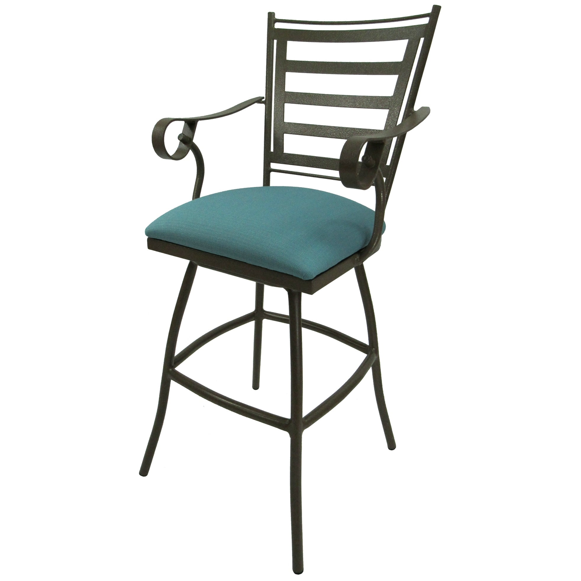 Outdoor Patio Extra Tall Spectator Swivel Bar Stool 35" - Jenna ...