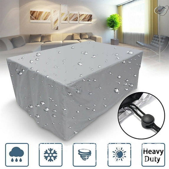Outdoor Patio Furniture Covers Waterproof Rectangular Outdoor Table and ...