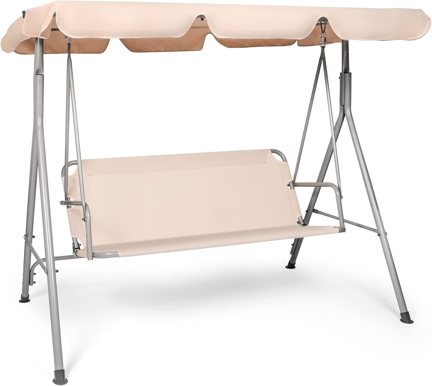 Outdoor Patio Swing Chair, Porch Swing with Adjustable Canopy&Duracble ...