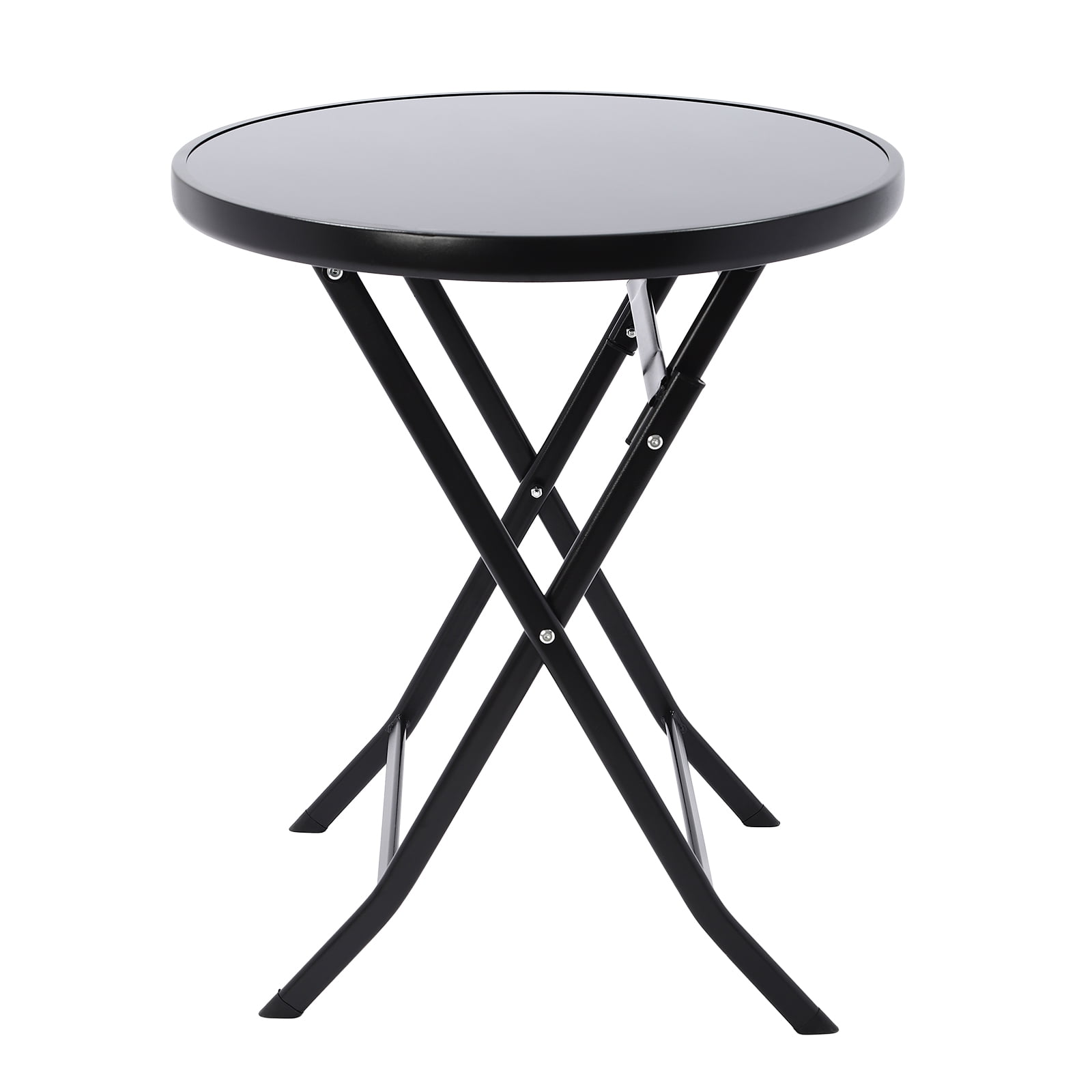 Outdoor Patio Table, Indoor Tempered Glass Round Dining Table, Coffee ...