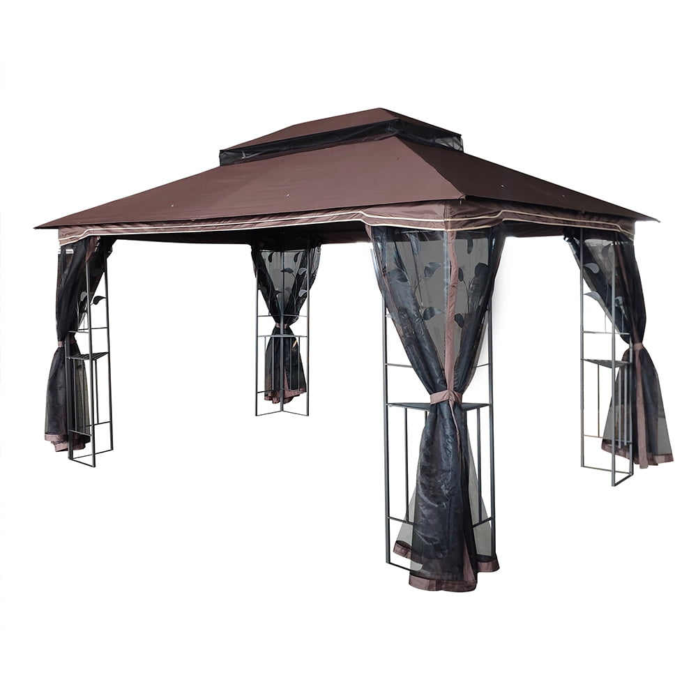 Outdoor Patio Tent, Outdoor Gazebo With Ventilated Double Roofs ...