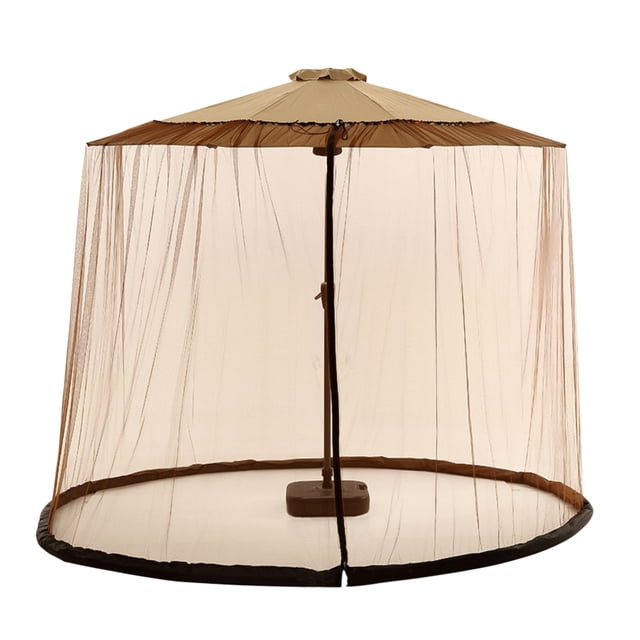 Outdoor Patio Umbrella Mosquito Netting Screen Durable Mesh Enclosure ...