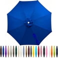 Outdoor Patio Umbrella Replacement Canopy 7.5ft/9ft/10ft/11ft 6/8 Ribs ...