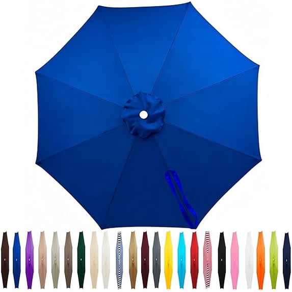 Outdoor Patio Umbrella Replacement Canopy 7.5ft/9ft/10ft/11ft 6/8 Ribs ...