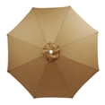 Outdoor Patio Umbrella Replacement Canopy, 8 Ribs Universal Fit For ...