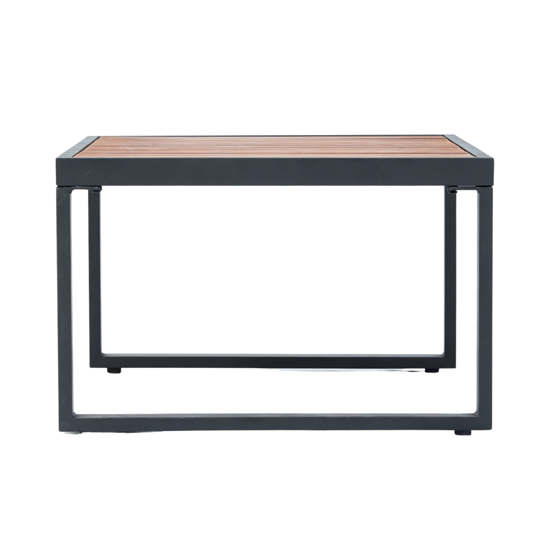 Outdoor Patio With 4 Pieces L-shape, Side Tables & Pads Complete L ...