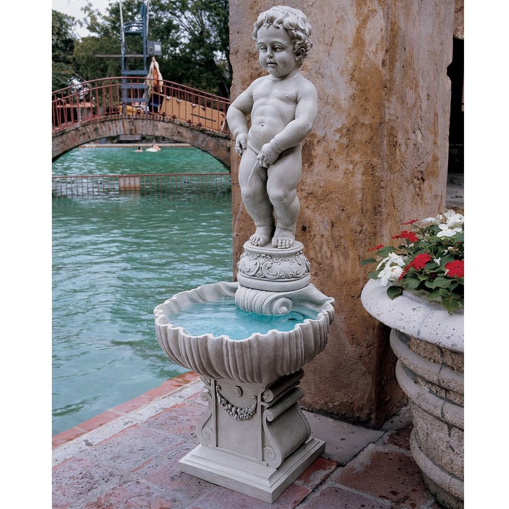 Outdoor Peeing Boy Statue Water Fountain - Walmart.com