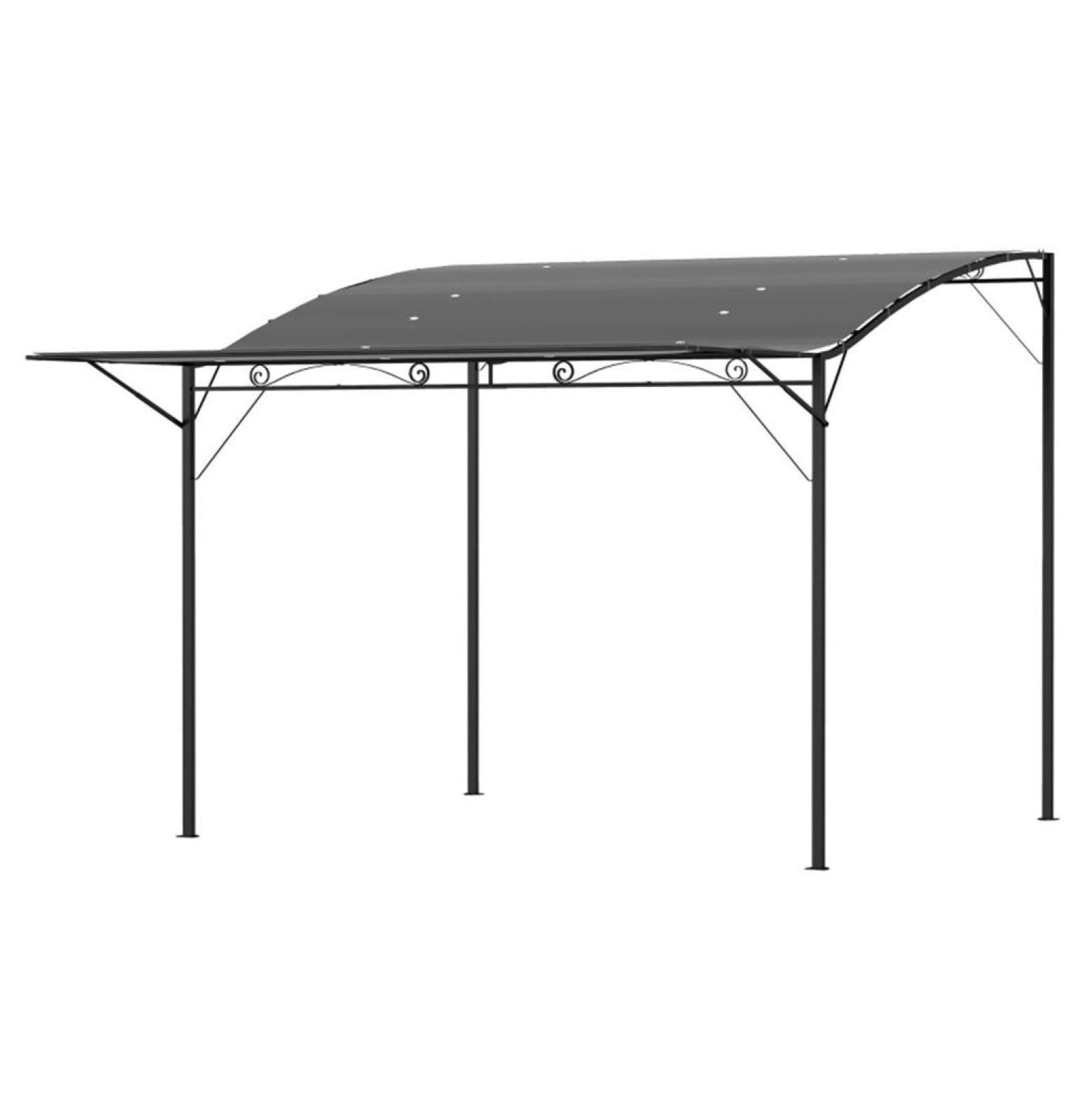 Outdoor Pergola - 9.8x8.2ft Steel Patio Gazebo with Canopy - UV Water ...