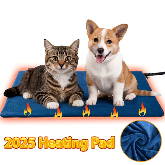 Outdoor Pet Heating Pad for Cat Dog, Heated Mat with Waterproof Cover ...