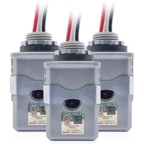 Outdoor Photoelectric Switch Wire-in photocell Stem-Mount Light Control ...